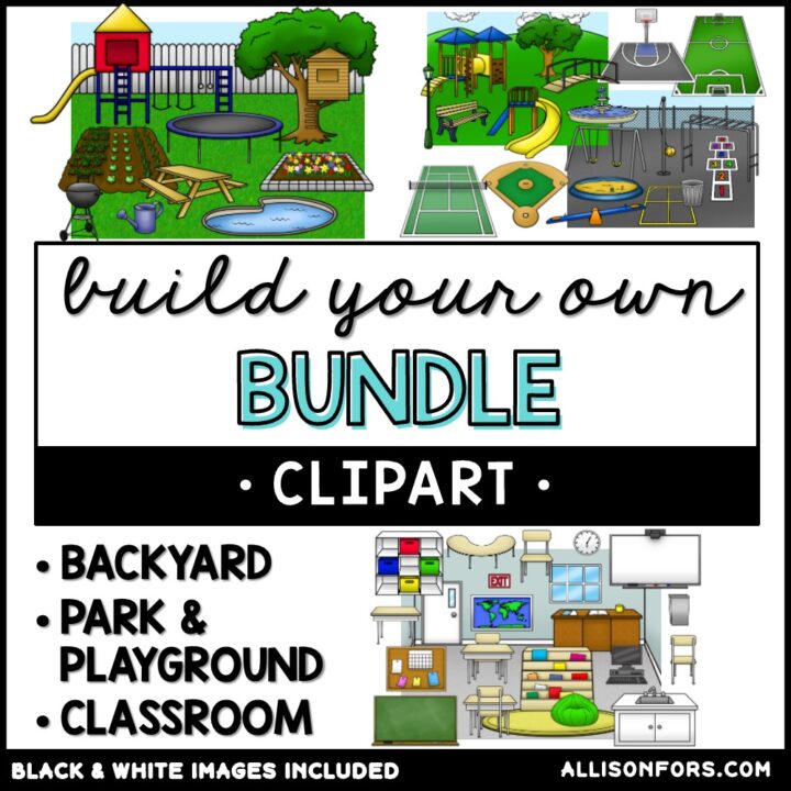 Backyard, Park/Playground, & Classroom Clip Art Bundle - Build Your Own ...