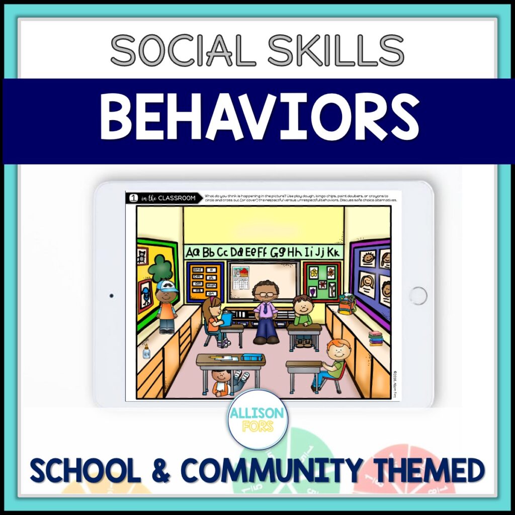 Behavior Management Activities - School and Community Themed Social ...