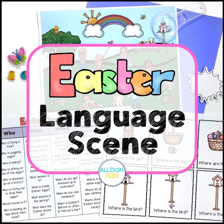 Easter Picture Scene for Speech Therapy - Language Scene | Allison Fors ...