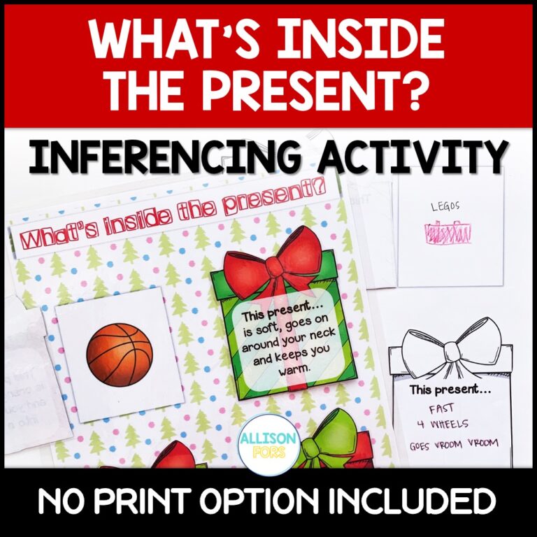 Christmas Speech Therapy Inferencing Activity - Printable and Digital ...