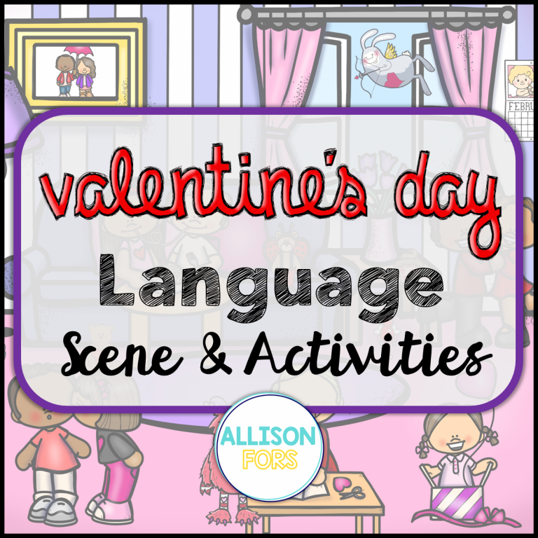 Valentine's Day Picture Scene for Speech Therapy - Language Scene ...