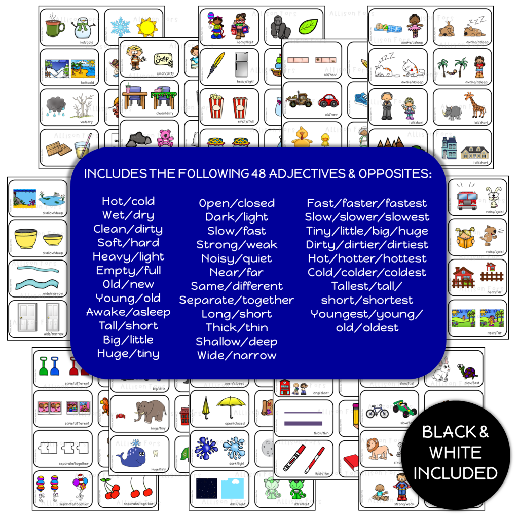 Basic Concepts Speech Therapy Bundle 2 NO PREP | Allison Fors, Inc.