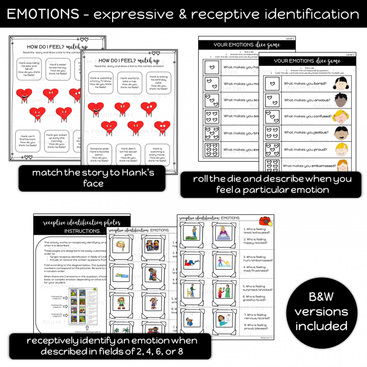 Emotions Speech Therapy Social Skills | Allison Fors, Inc.