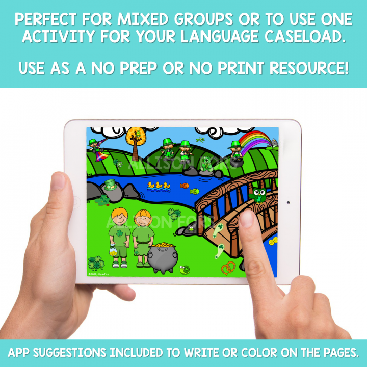 St Patrick's Day Picture Scene for Speech Therapy - Language Scene ...