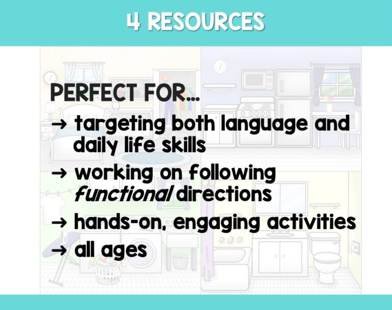 Home Life Skills Bundle - Functional Language Interactive Books | Allison Fors, Inc.