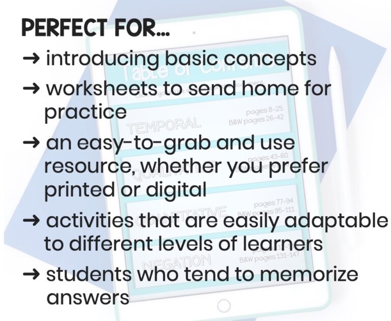 Qualitative Concepts Speech Therapy NO PREP | Allison Fors, Inc.