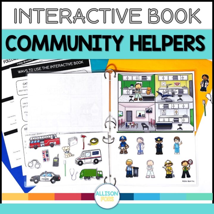 Community Helpers Interactive Book Speech Therapy | Allison Fors, Inc.