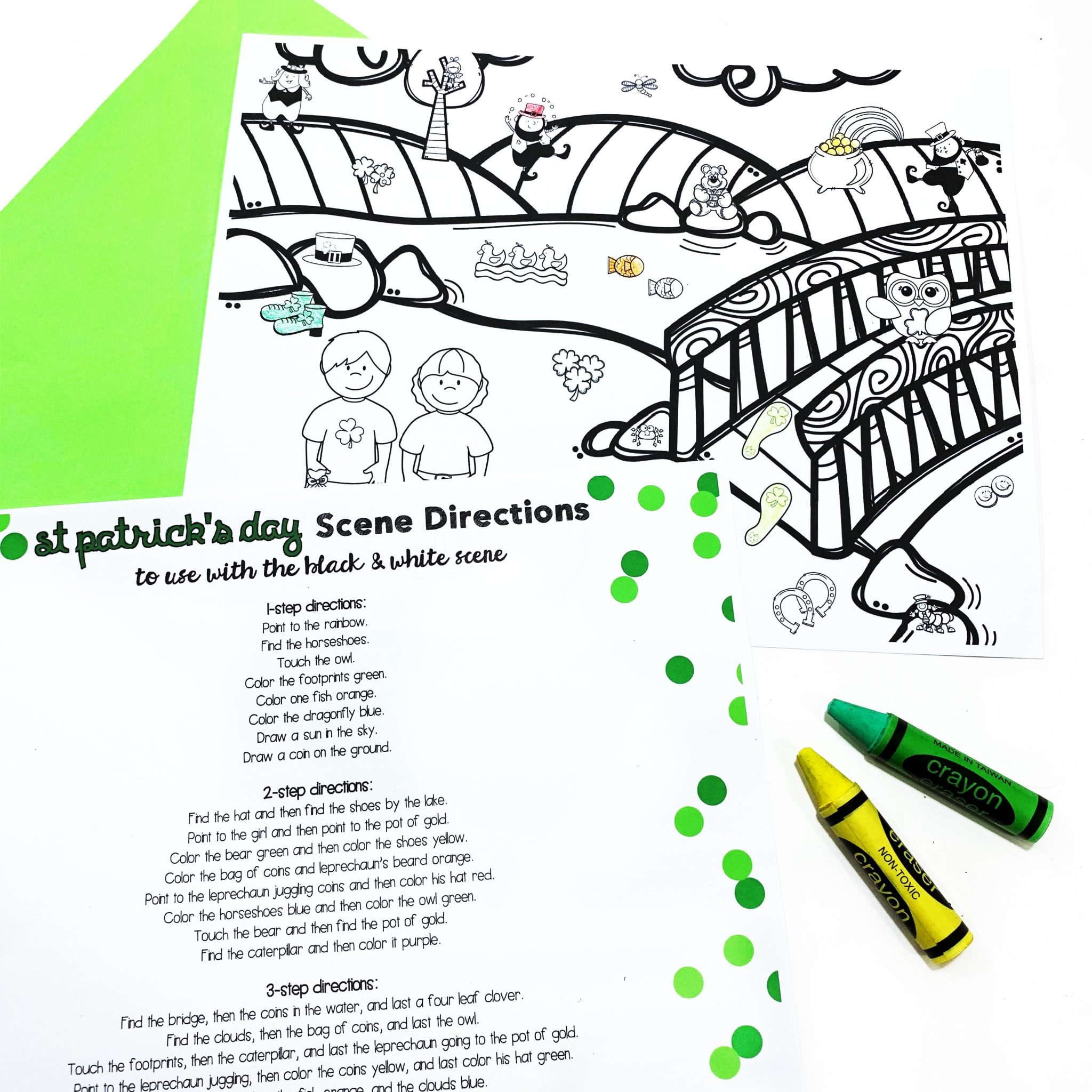 St Patrick's Day Picture Scene for Speech Therapy - Language Scene ...