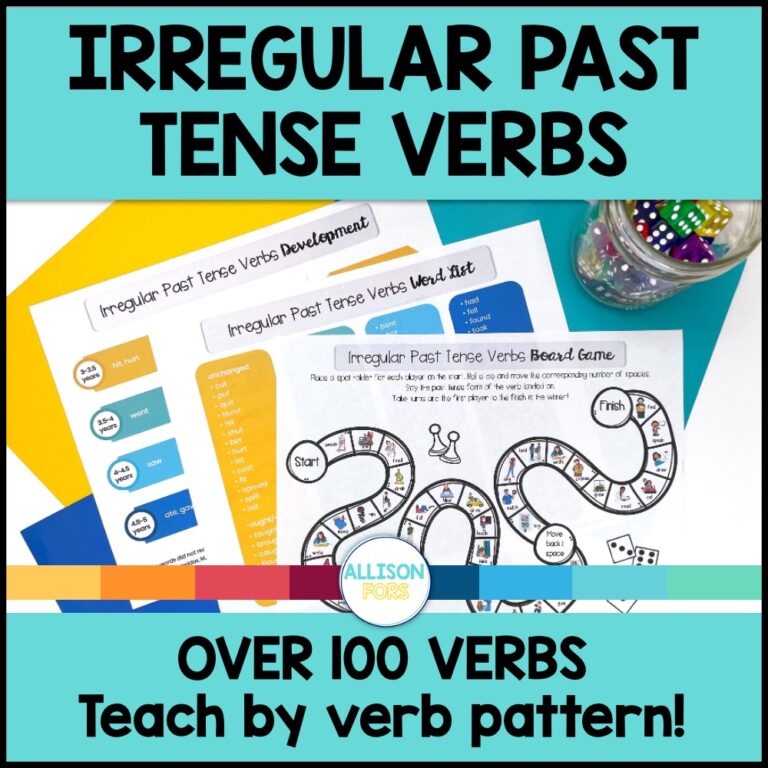 Irregular Past Tense Verbs Task Cards, Worksheets, and Grammar Games ...
