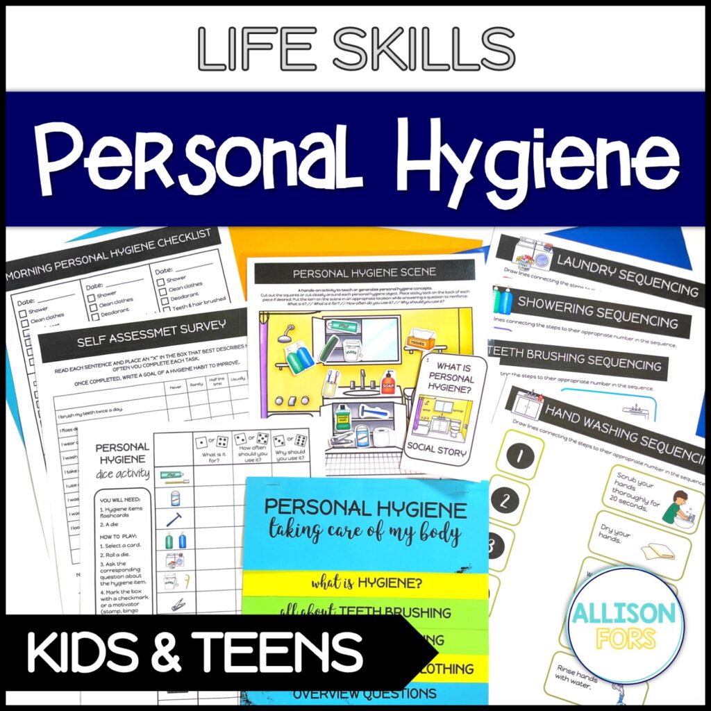Personal Hygiene Functional Life Skills Activities for Kids and Teens ...