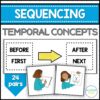 Sequencing Temporal Concepts Cards Speech Therapy | Allison Fors, Inc.