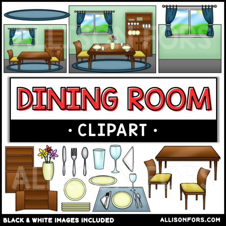Dining Room Clip Art | Allison Fors, Inc.