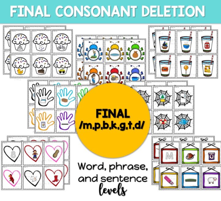 Final Consonant Deletion Phonology Activities for Speech Therapy ...