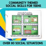 Teen Social Skills Activities for Community Scenarios - Speech Therapy ...