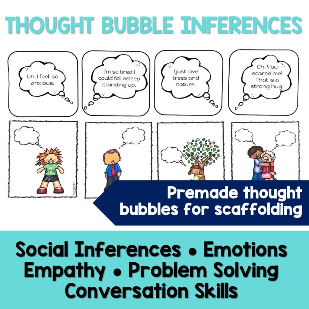 Thought Bubble Social Inferences and Problem Solving Scenarios Speech ...