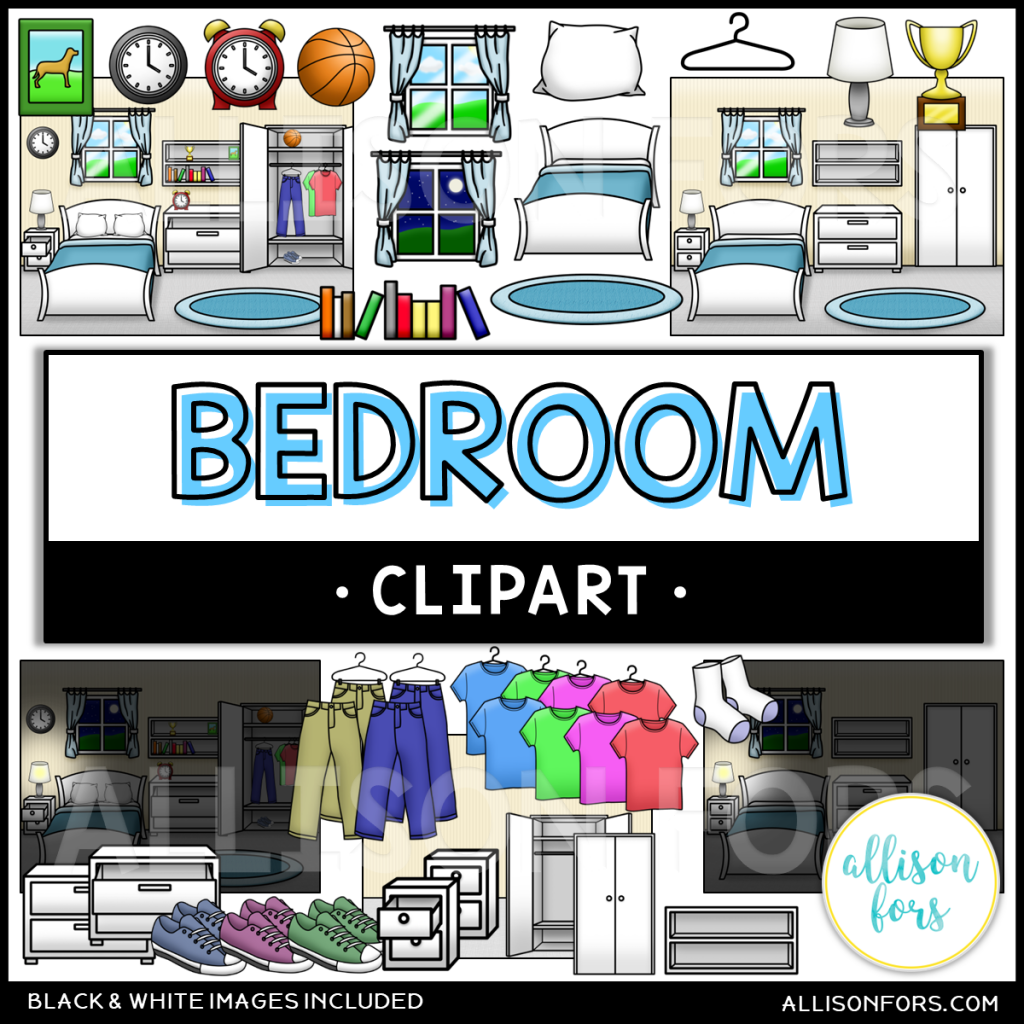 House: Bedroom Clip Art | Allison Fors, Inc.