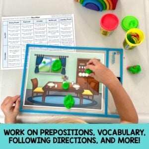 Prepositions Scenes Basic Concepts Speech Therapy NO PREP - Play Dough ...