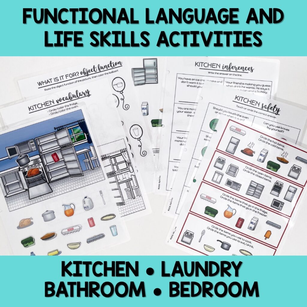 Home Life Skills Bundle - Functional Language Interactive Books ...