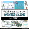 Build Your Own: Winter Scene Clip Art | Allison Fors, Inc.