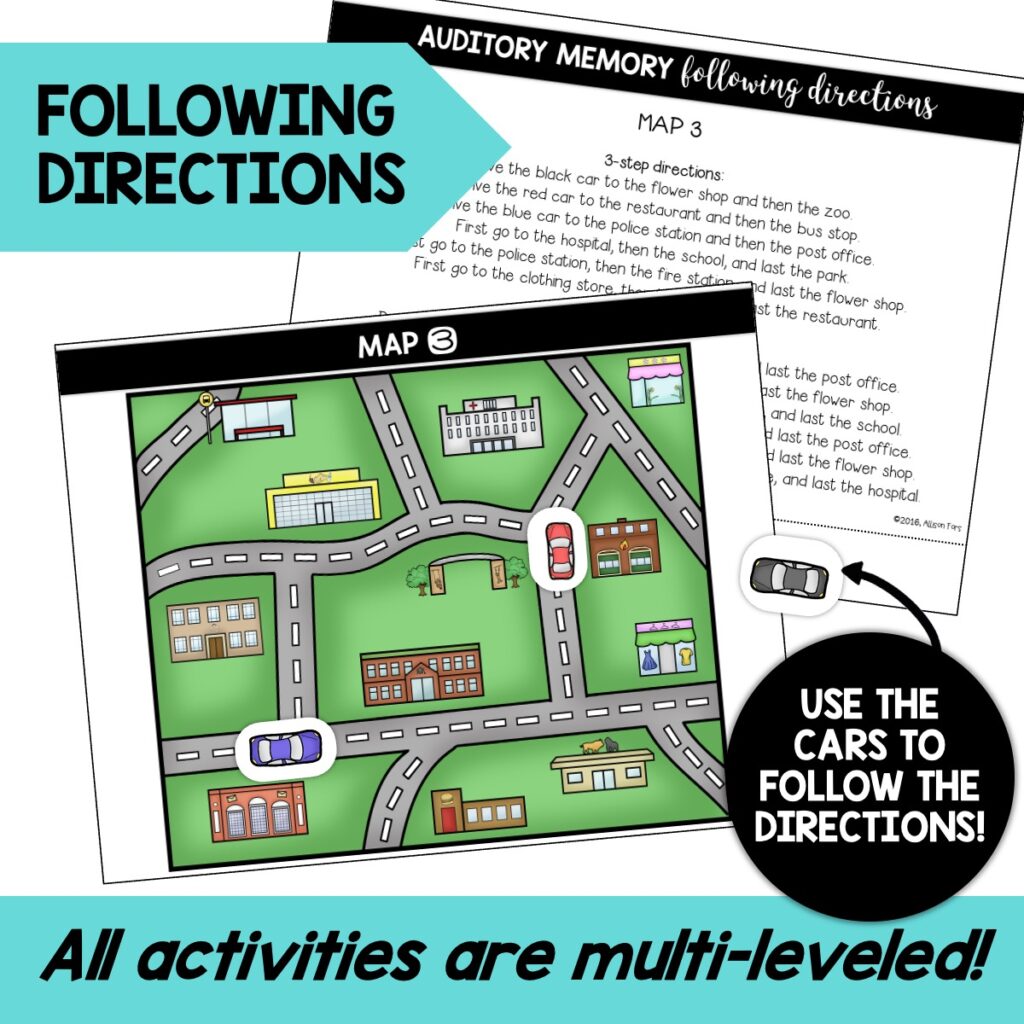 Auditory Processing and Memory Activities - Following Directions ...