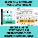 Temporal Concepts Speech Therapy NO PREP | Allison Fors, Inc.