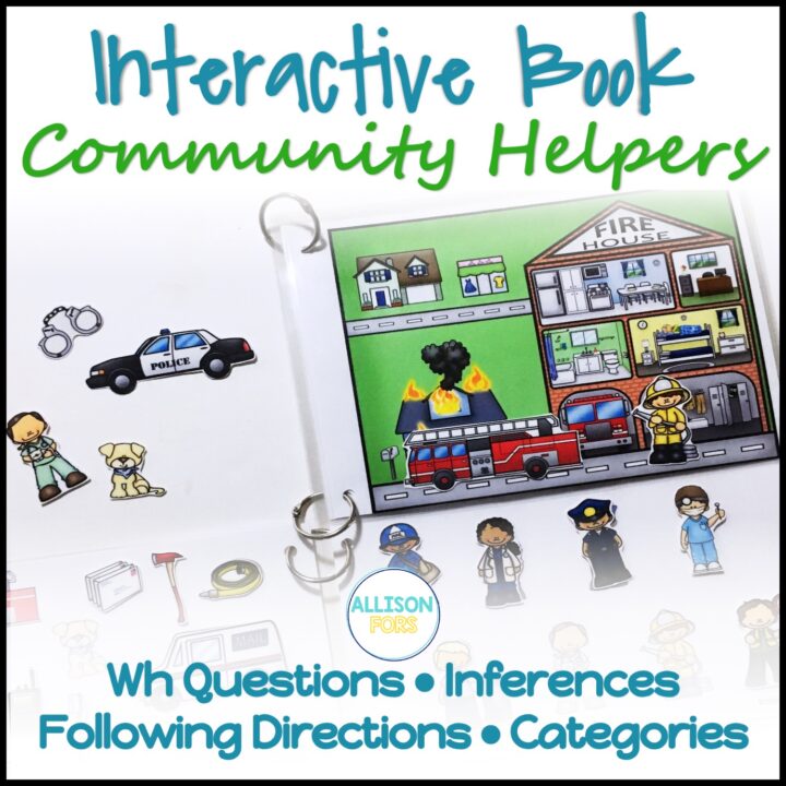 Community Helpers Interactive Book Speech Therapy | Allison Fors, Inc.