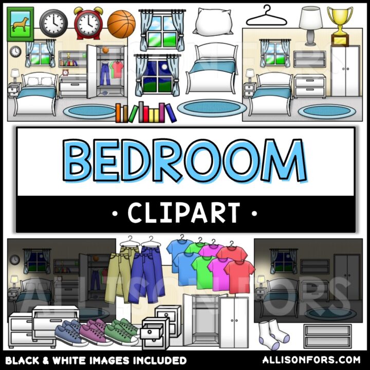 Bedroom Clip Art | Allison Fors, Inc.