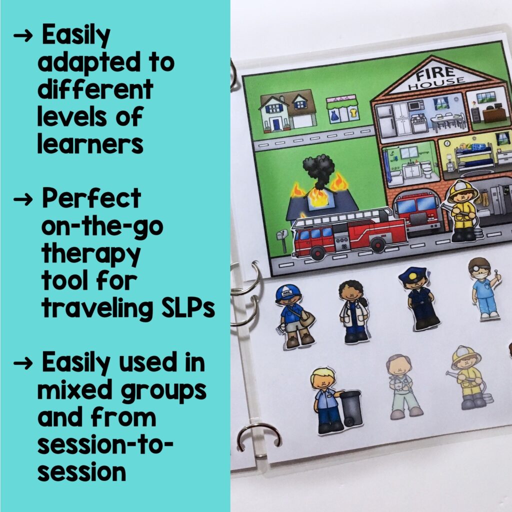 Interactive Books Trio Bundle Speech Therapy - Playhouse, School ...