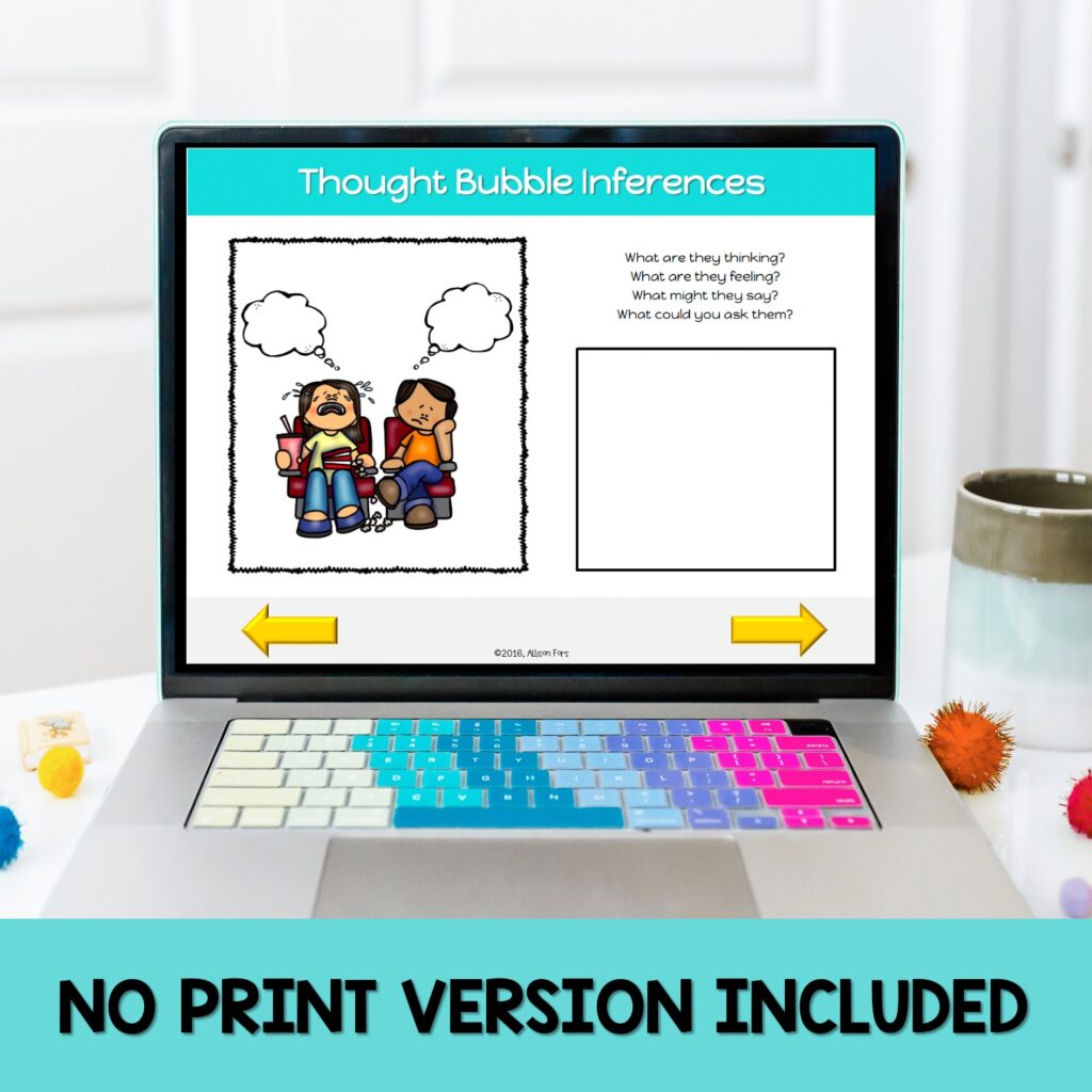 Thought Bubble Social Inferences and Problem Solving Scenarios Speech ...