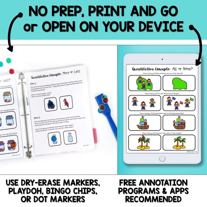 Quantitative Concepts Speech Therapy NO PREP | Allison Fors, Inc.