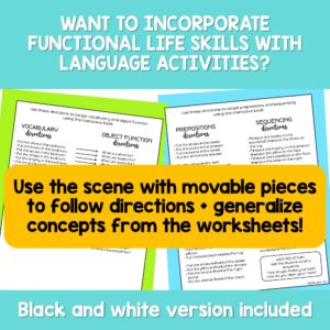 Bedroom Life Skills Interactive Book - Functional Language Activities ...