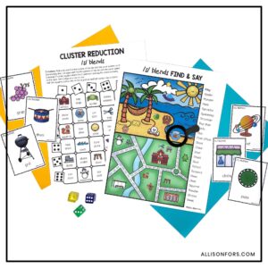 Consonant Cluster Reduction Phonology Activities for Speech Therapy ...