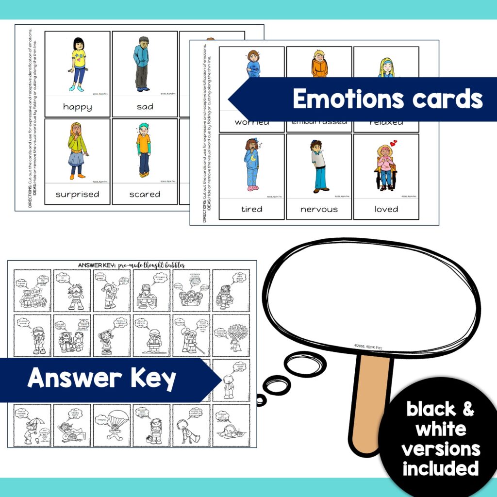 Thought Bubble Social Inferences and Problem Solving Scenarios Speech ...