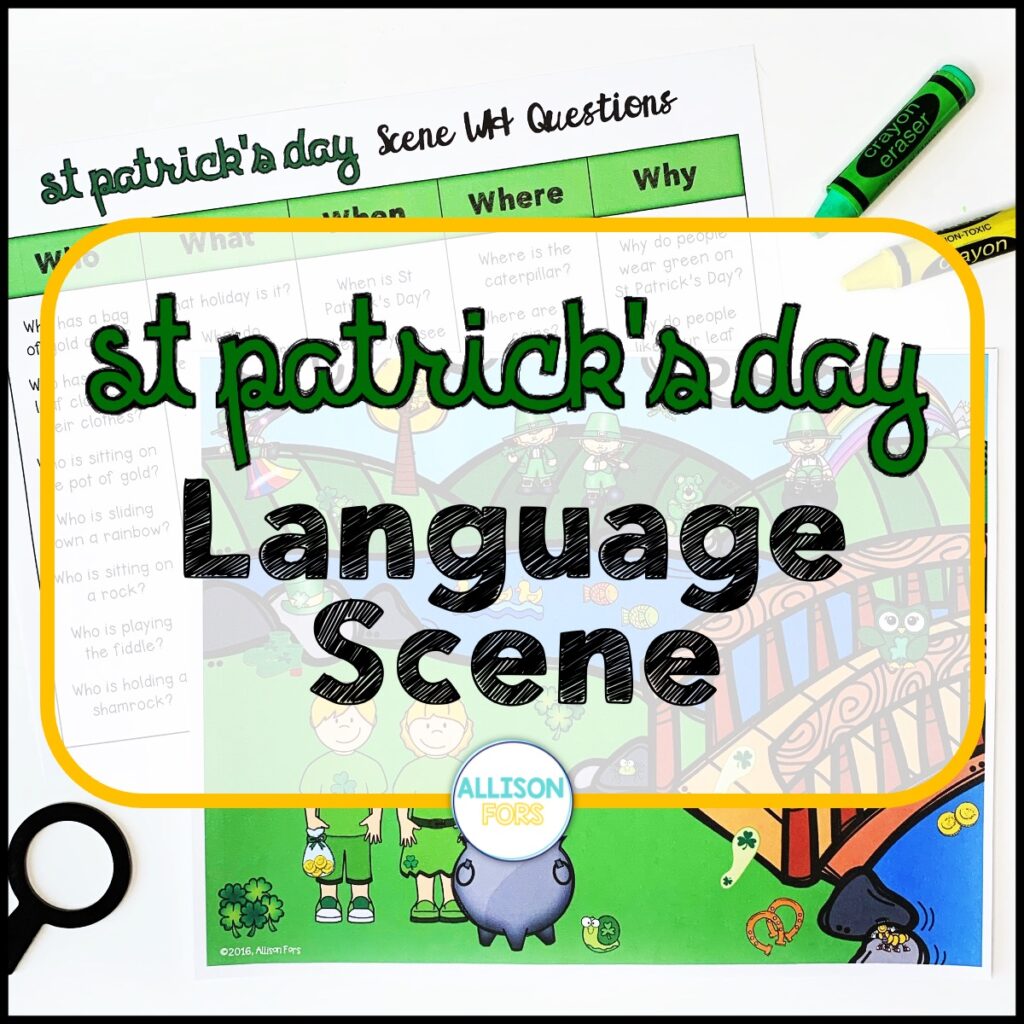 St Patrick's Day Picture Scene for Speech Therapy - Language Scene ...