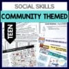 Teen Social Skills Activities for Community Scenarios - Speech Therapy ...
