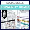 Teen Social Skills Activities for Community Scenarios - Speech Therapy ...