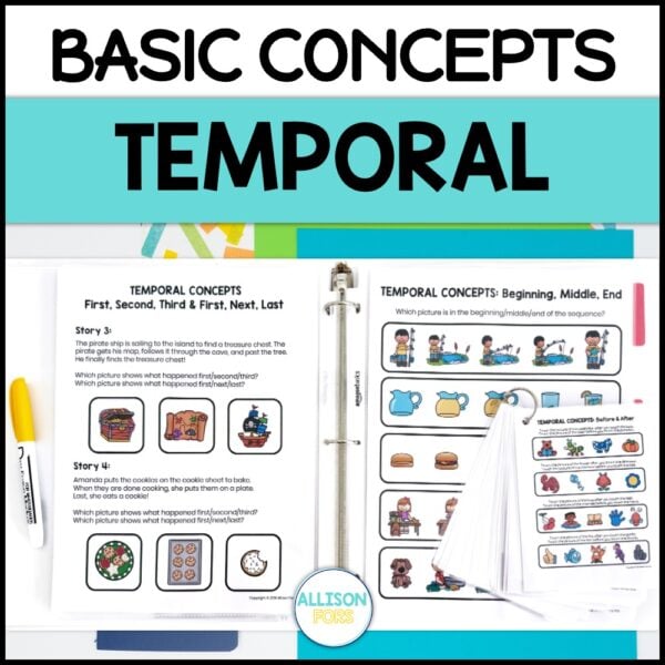 Temporal Basic Concepts Speech Therapy, Special Education, & ESL ...