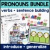 Pronouns, Verbs, and Sentence Building Speech Therapy BUNDLE | Allison ...