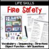 Fire Safety Week - Functional Life Skills Special Education Interactive ...
