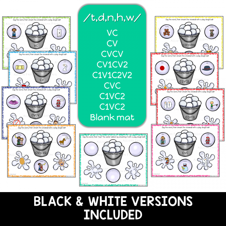 Articulation Activities /t,d,n,h,w/ for Speech Therapy NO PREP ...
