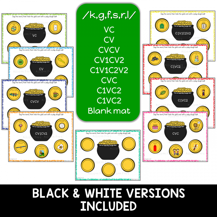 Articulation Activities /k,g,f,s,r,l/ for Speech Therapy NO PREP ...