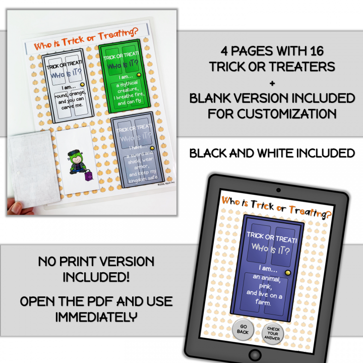 Who's Trick or Treating? Halloween Inference Activity | Allison Fors, Inc.