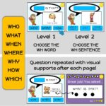 Asking WH Questions Speech Therapy NO PRINT Digital Activity | Allison ...