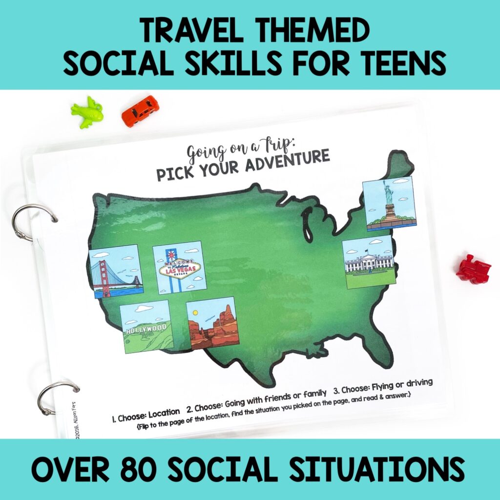 Teen Social Skills Activities for Traveling Scenarios - Speech Therapy ...