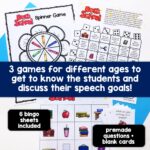 Back to School Speech Therapy Get to Know You & Your Speech Goals NO ...