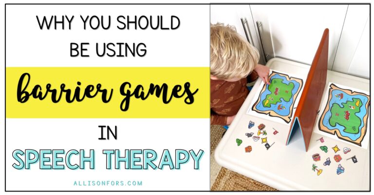Why You Should Be Using Barrier Games in Speech Therapy