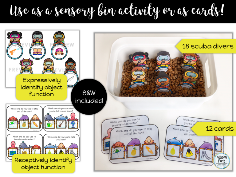 Sensory Bin: Summer Object Function | Allison Fors, Inc.