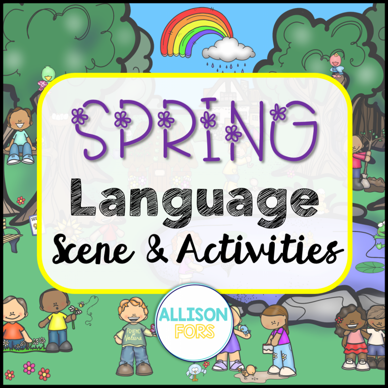 Spring Picture Scene for Speech Therapy - Language Scene | Allison Fors ...