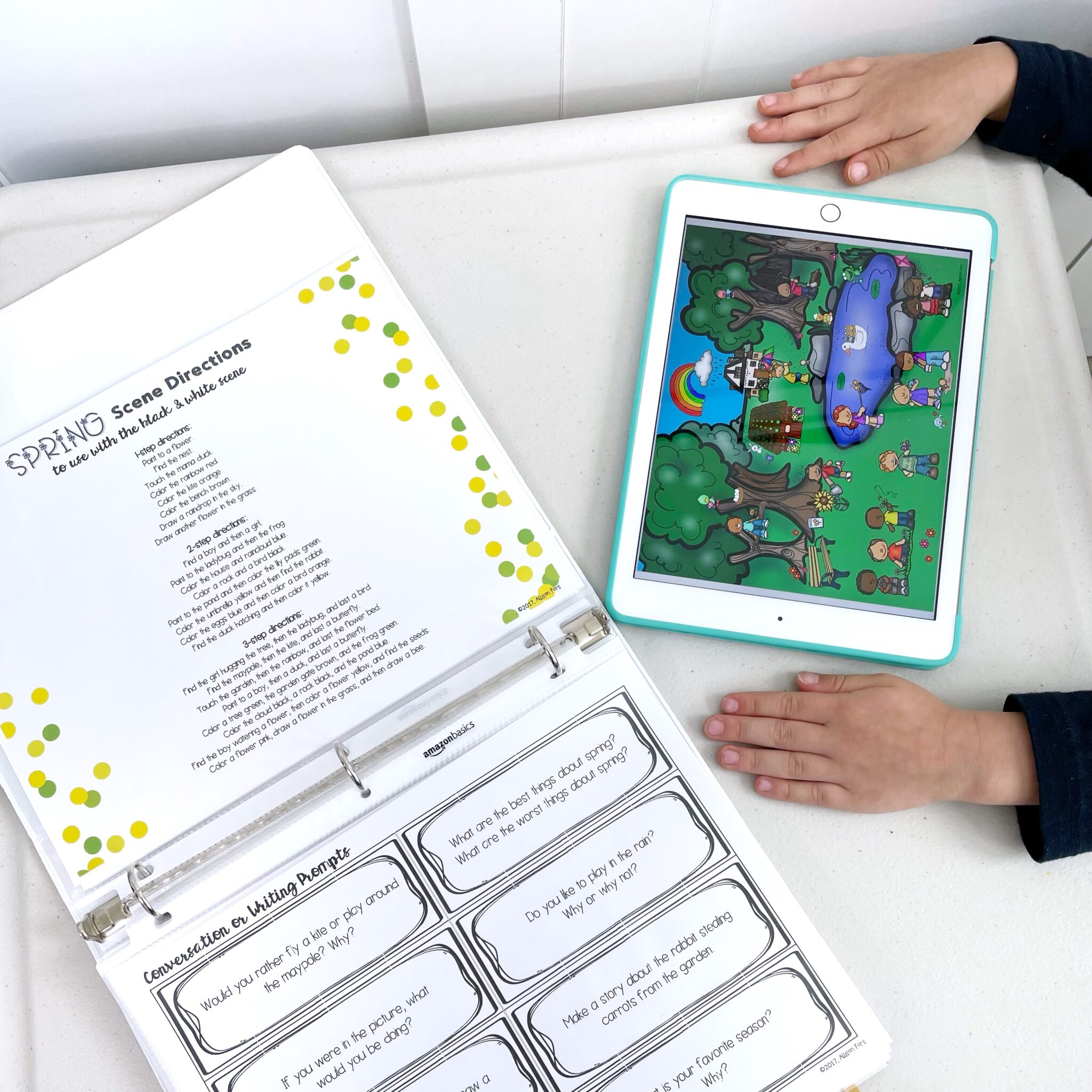 Spring Picture Scene for Speech Therapy - Language Scene | Allison Fors ...