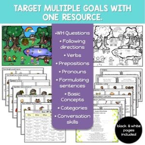 Spring Picture Scene for Speech Therapy - Language Scene | Allison Fors ...